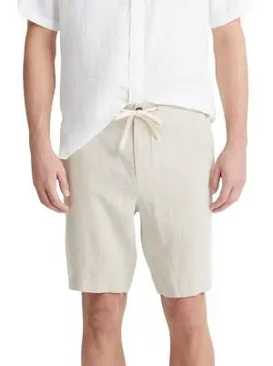 Vince Vince Lightweight Hemp Blend Drawstring Shorts Pumice Rock