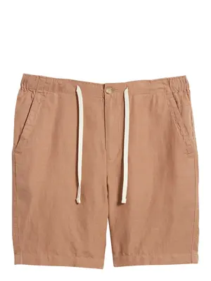 Vince Vince Lightweight Hemp Blend Drawstring Shorts Sequoia