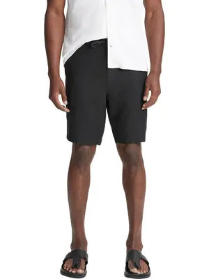 Vince Vince Lightweight Hemp Blend Drawstring Shorts Washed Black