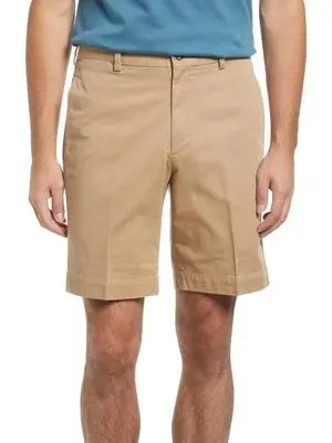 Berle Charleston Khakis Flat Front Chino Shorts - British Tan