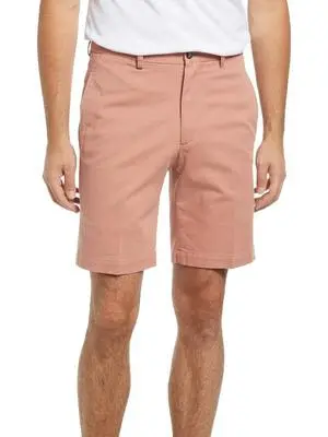 Berle Charleston Khakis Flat Front Chino Shorts - Charleston Brick