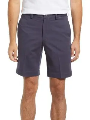 Berle Charleston Khakis Flat Front Chino Shorts - Navy