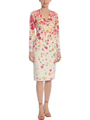 MAGGY LONDON Maggy London Floral Print Sheath Dress
