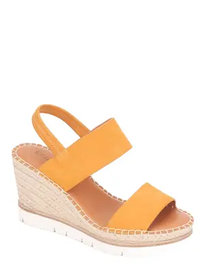 Gentle Souls Elyssa Platform Wedge Sandals Sorbet