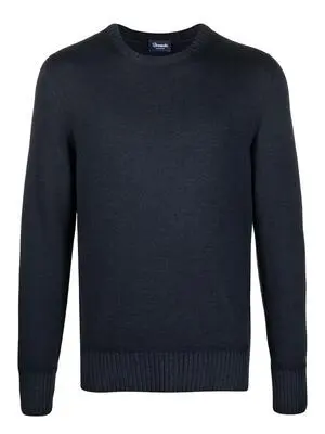 DRUMOHR Crew-neck Merino Jumper - Blue