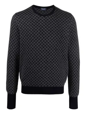 DRUMOHR Drumohr Pattern Jacquard Knit Jumper