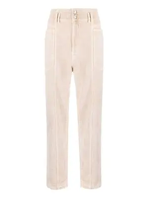 MARANT ETOILE High-rise Straight-leg Jeans - Neutrals