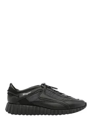 FERRAGAMO Toggle Fastening Sneakers - Black