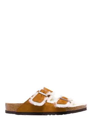 BIRKENSTOCK Shearling-lined Sandals - Brown