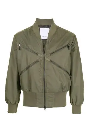 PORTS V Zip-embellished Bomber Jacket - Green