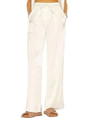 L'ACADEMIE L'Academie Corrine Satin Wide Leg Pants