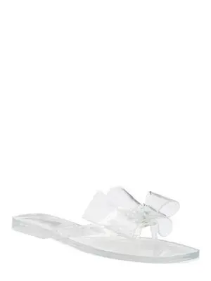 Jeffrey Campbell Jeffrey Campbell Sugary Bow Flip Flop Clear