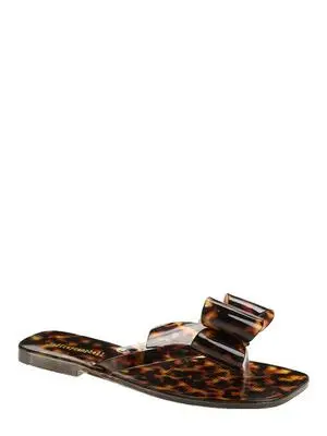 Jeffrey Campbell Jeffrey Campbell Sugary Bow Flip Flop Tortoise
