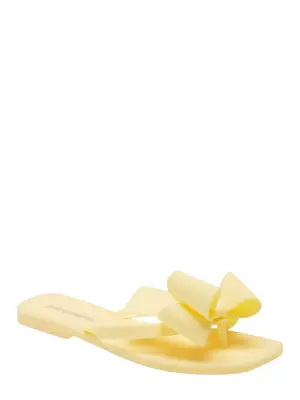 Jeffrey Campbell Jeffrey Campbell Sugary Bow Flip Flop Yellow Matte
