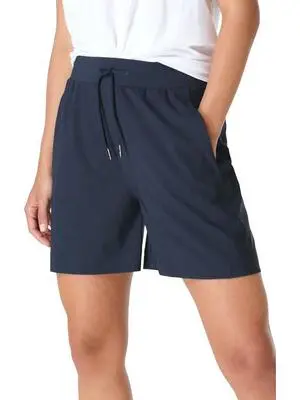 Sweaty Betty Explorer Tie Waist Shorts - Navy Blue