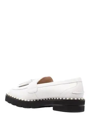 STUART WEITZMAN Tassel Loafers - White