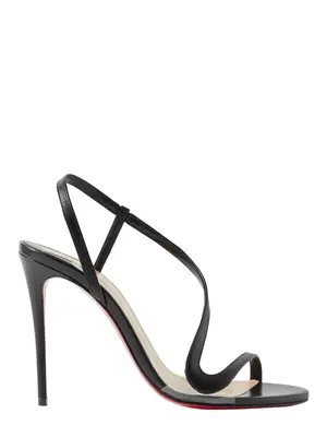 CHRISTIAN LOUBOUTIN Rosalie 100 Leather Sandals - Black