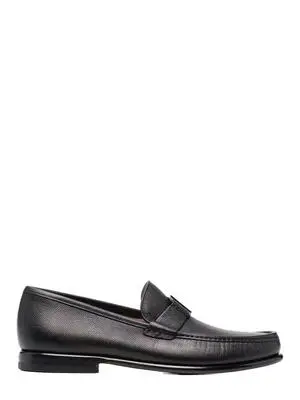 FERRAGAMO Vara Buckle Loafers - Black