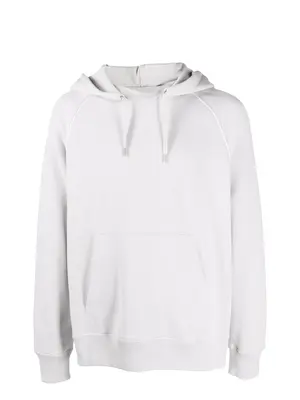 Helmut Lang Back-logo Cotton Hoodie - Grey