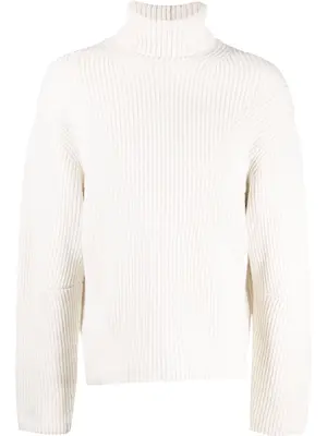 AMBUSH Ribbed Rollneck Jumper - Neutrals