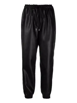 Stella McCartney Kira Faux Leather Trousers - Black