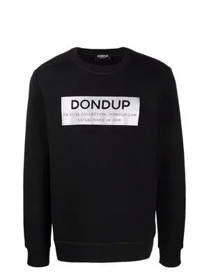 DONDUP Logo-print Crewneck Sweatshirt - Black