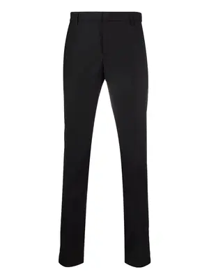 DONDUP Mid-rise Slim-fit Trousers - Black