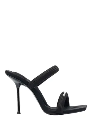 Alexander Wang Julie Logo-print High Heel Sandals - Black