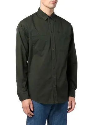 Dsquared2 Logo-print Chest-pocket Shirt - Green