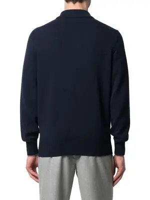 Brunello Cucinelli Cashmere Two-Pocket Cardigan Blue