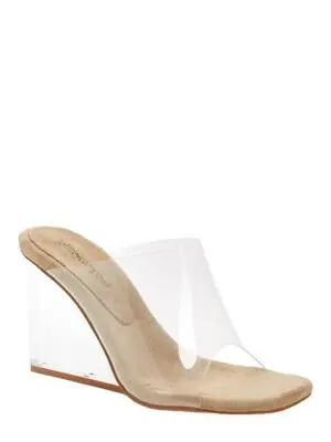 Jeffrey Campbell Acetate Wedge Mule - Clear