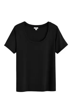 CUYANA Women's Pima Scoop Neck T-shirt