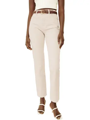 REFORMATION Cynthia High Rise Straight Jeans Almond