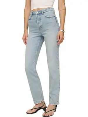 REFORMATION Cynthia High Rise Straight Jeans Cloquet