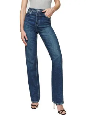 REFORMATION Cynthia High Rise Straight Jeans - Lanier