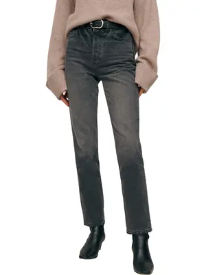 REFORMATION Cynthia High Rise Straight Jeans Liman