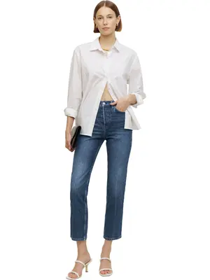REFORMATION Cynthia High Rise Straight Jeans Lowell