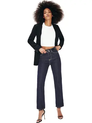REFORMATION Cynthia High Rise Straight Jeans Rinse