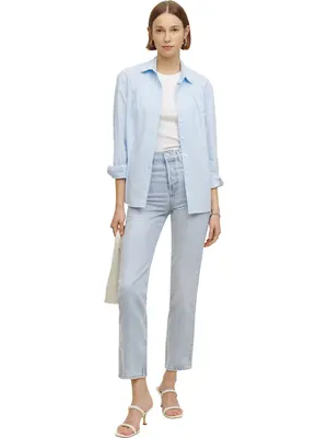 REFORMATION Cynthia High Rise Straight Jeans Tahoe