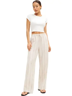 REFORMATION Olina Linen Pant Positano