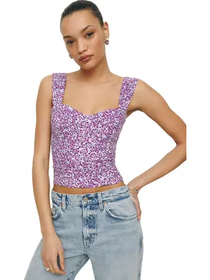 REFORMATION Hester Top Violette
