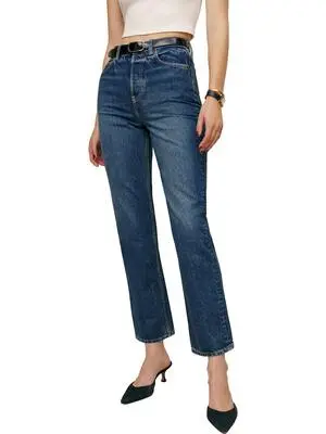 REFORMATION Cynthia Crop High-rise Jeans - Lanier
