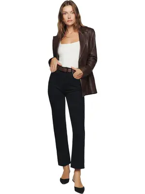 REFORMATION Cynthia High Rise Straight Cropped Jeans Seattle