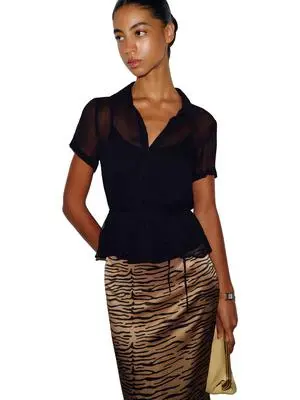 REFORMATION Canyon Top - Black