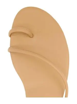REFORMATION Ludo Strappy Flat Sandals - Natural