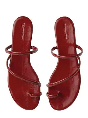 REFORMATION Reformation Ludo Toe Ring Strappy Flat Sandal