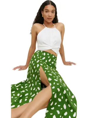 REFORMATION Zoe Midi Skirt Artsy