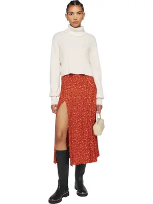 REFORMATION Zoe Midi Skirt Balsam