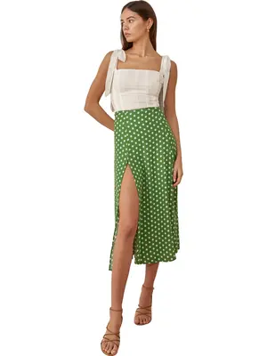 REFORMATION Zoe Midi Skirt Hannah