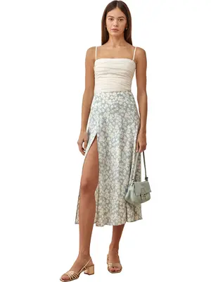 REFORMATION Zoe Midi Skirt Sofie
